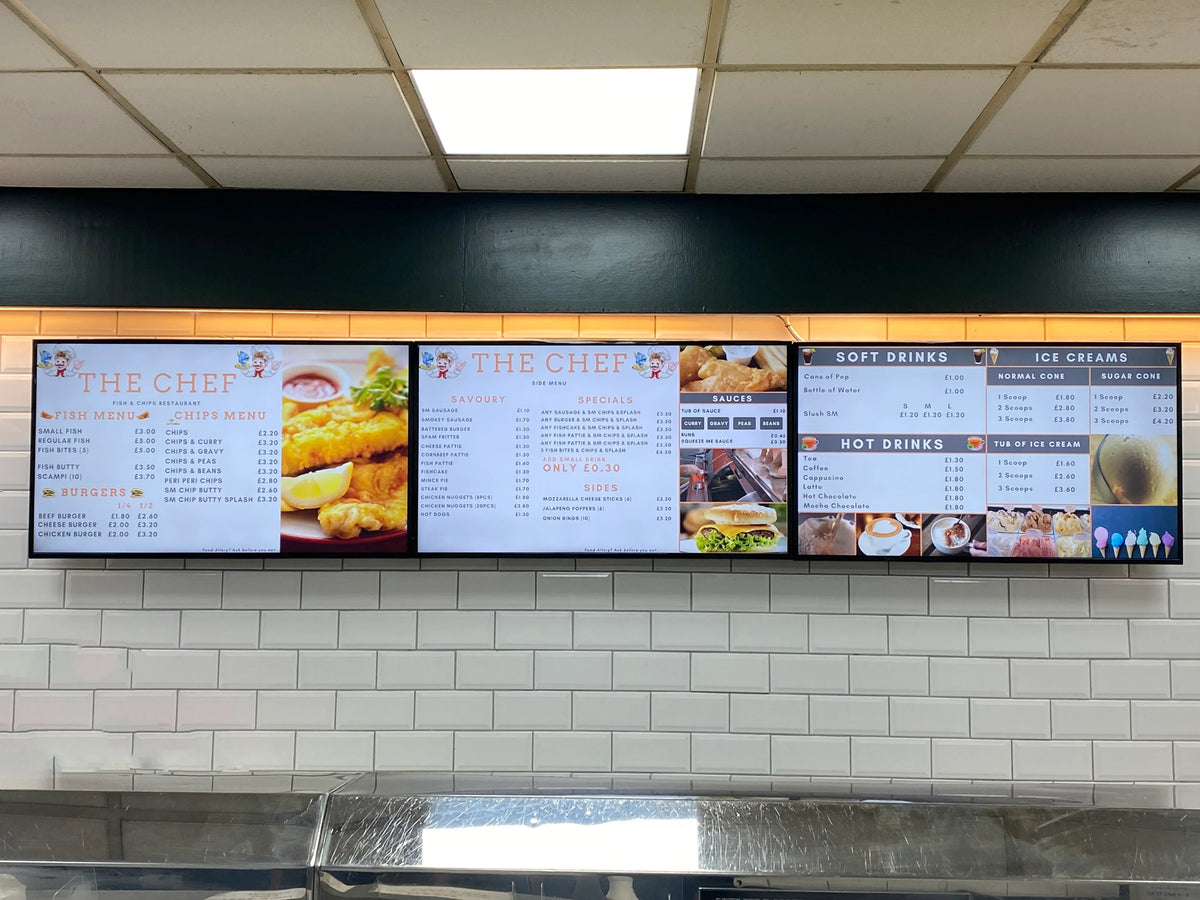 The Chef Video Wall Menu Boards — Screen Moove