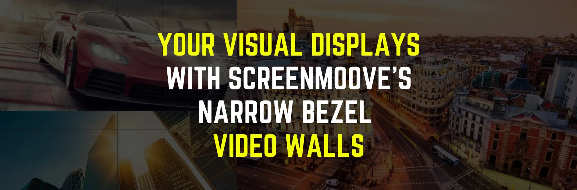 Your Visual Displays with ScreenMoove's Narrow Bezel Video Walls ...