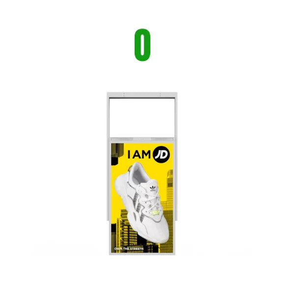 Hanging Double-Sided Window Displays — Screen Moove