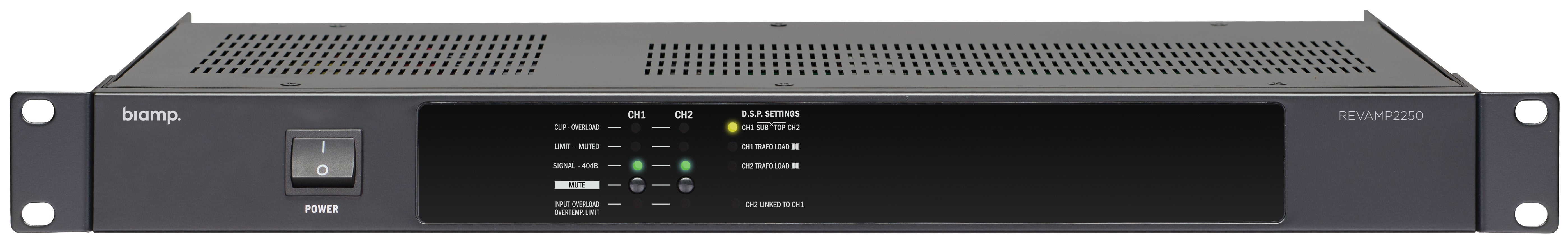 BIAMP REVAMP2250 2-Channel Bridgeable Digital Power Amplifier, 2 x 250 ...