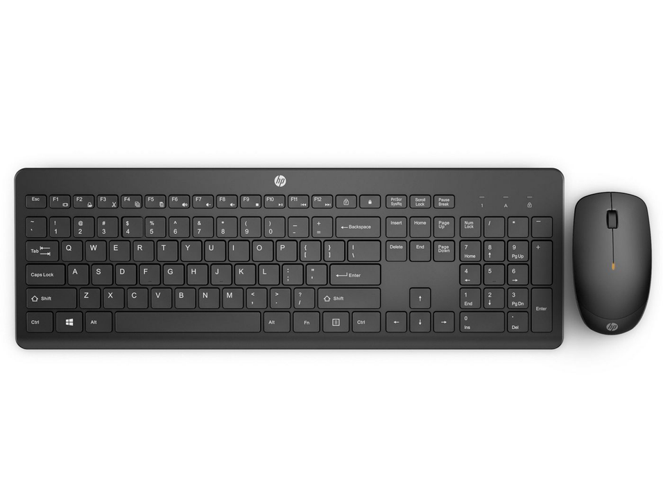 HP 230 Wireless Keyboard Mouse Combo – Swedish Layout, Black | 18H24AA ...