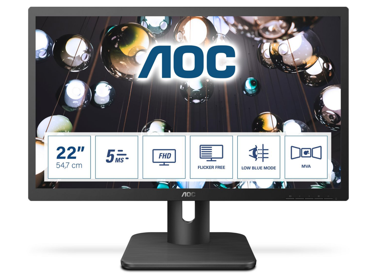 AOC 22E1Q 21.5" 60Hz 5ms Full HD Desktop Monitor — Screen Moove