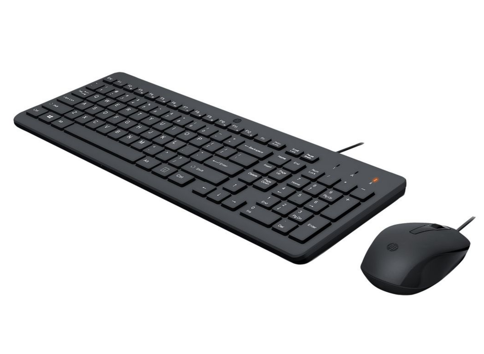 HP 150 Wired Keyboard & Mouse Combo – Full-Size USB Set (German Layout ...