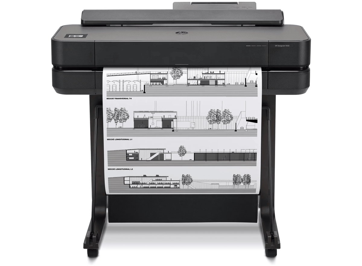 HP Designjet T650 24-in Large Format Printer Wi-Fi Thermal Inkjet Colo ...