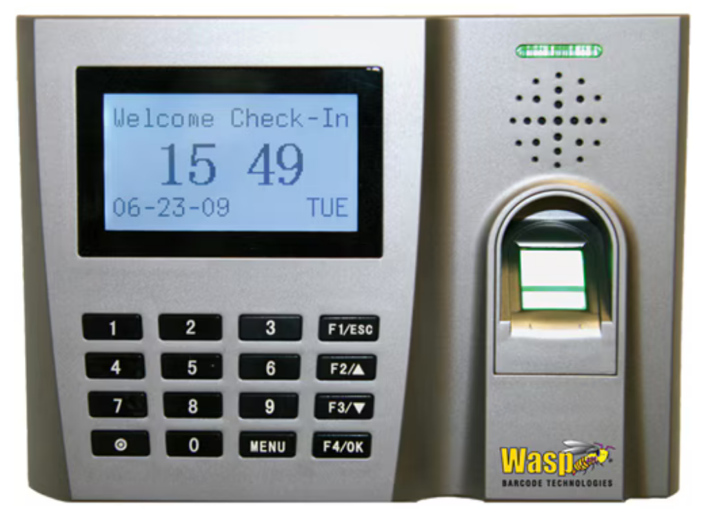 Wasp WaspTime 633808523831 Electronic Time Clock - Biometric - Digital ...