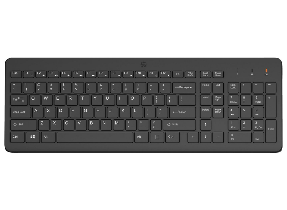 HP 225 Wireless Keyboard – Full Size, RF Wireless, Black | 805T1AA#AKE ...