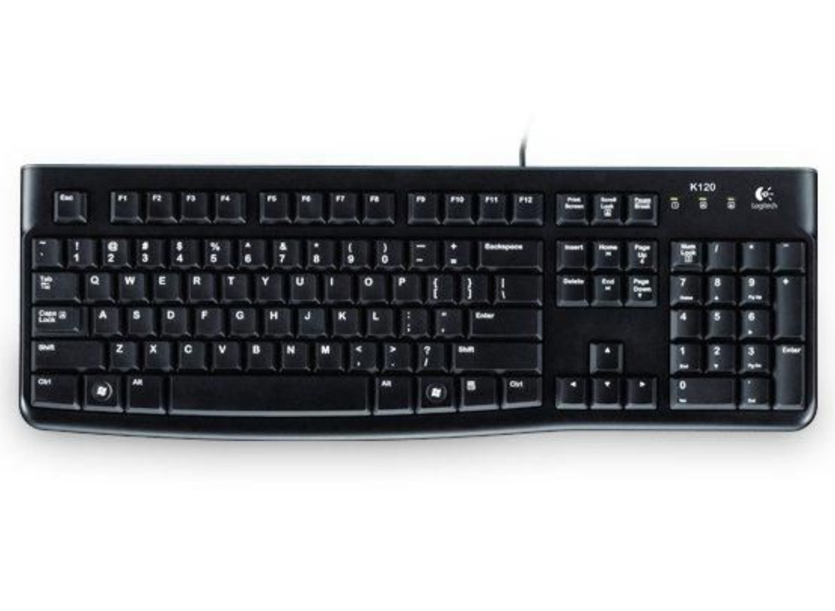 Logitech K120 Wired Business Keyboard – German QWERTZ, USB | 920-00251 ...