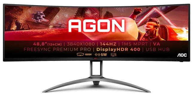 AOC AGON AG493QCX 49" 144Hz Curved Gaming Monitor — Screen Moove