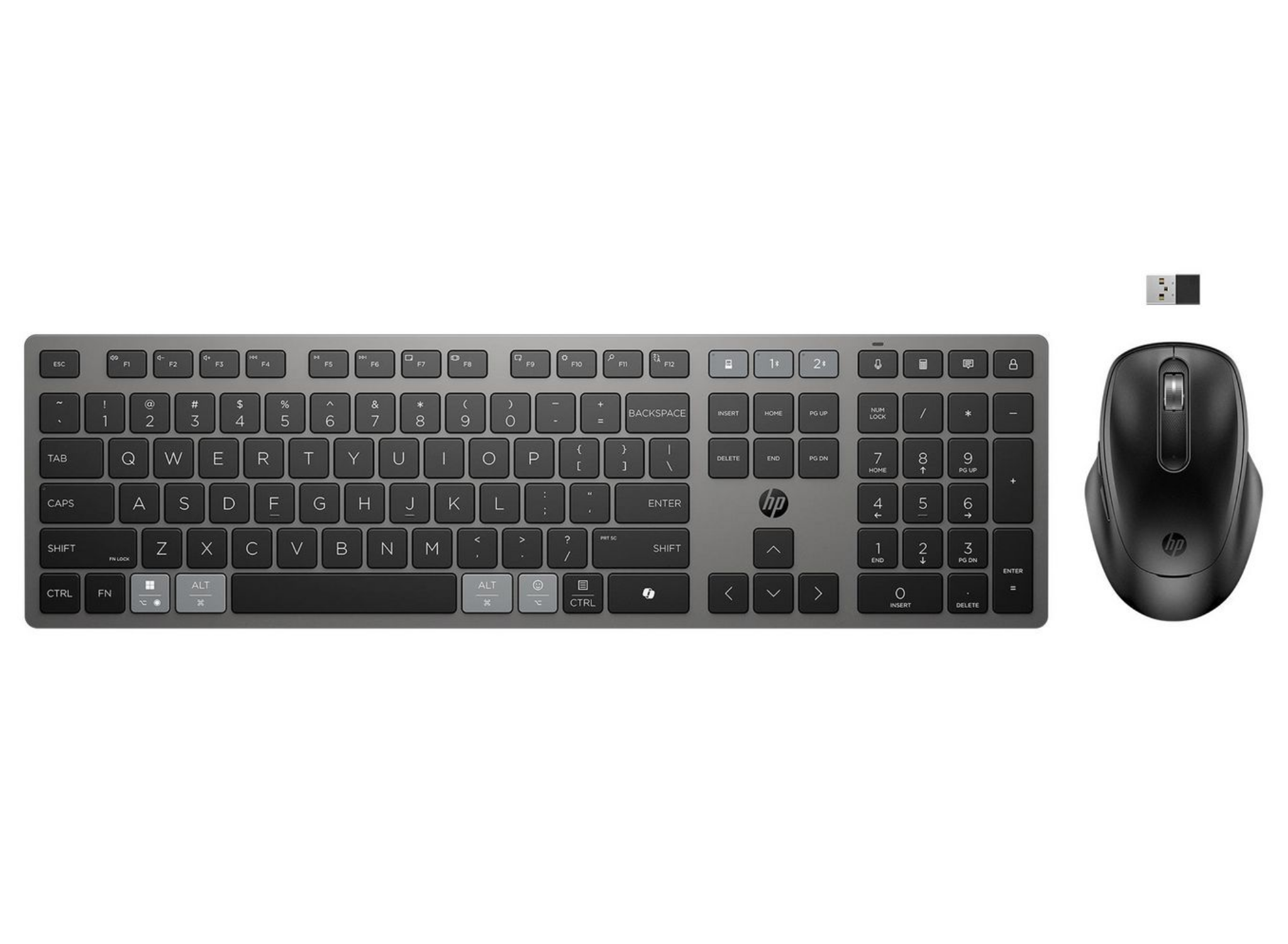 HP 725 Multi-Device Rechargeable Wireless Keyboard and Mouse Combo | 9 ...