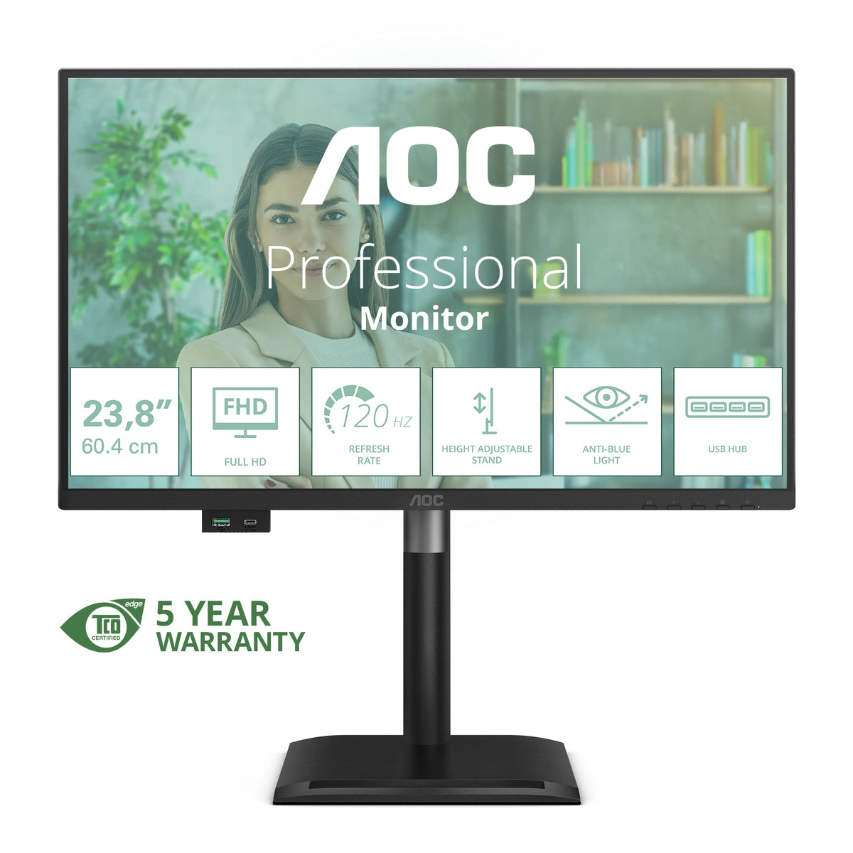 AOC 24P4U 24" 120Hz 4ms Full HD Desktop Monitor — Screen Moove