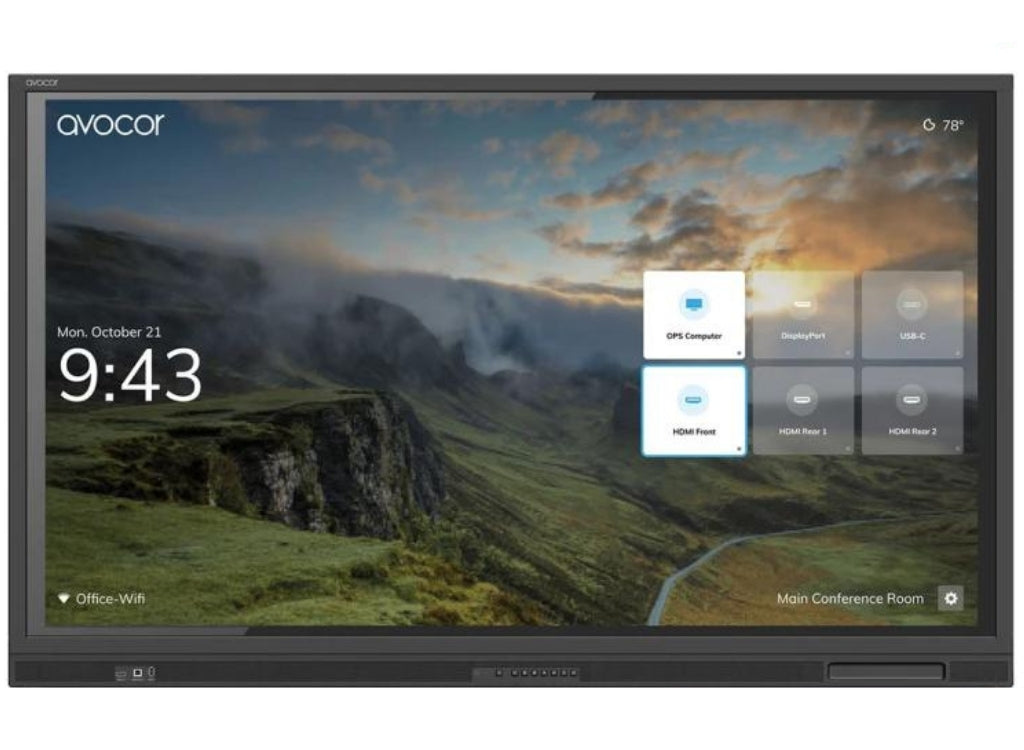 Avocor AVE-5540 55” E-Series Ultra HD 4K Education Interactive Touchsc ...