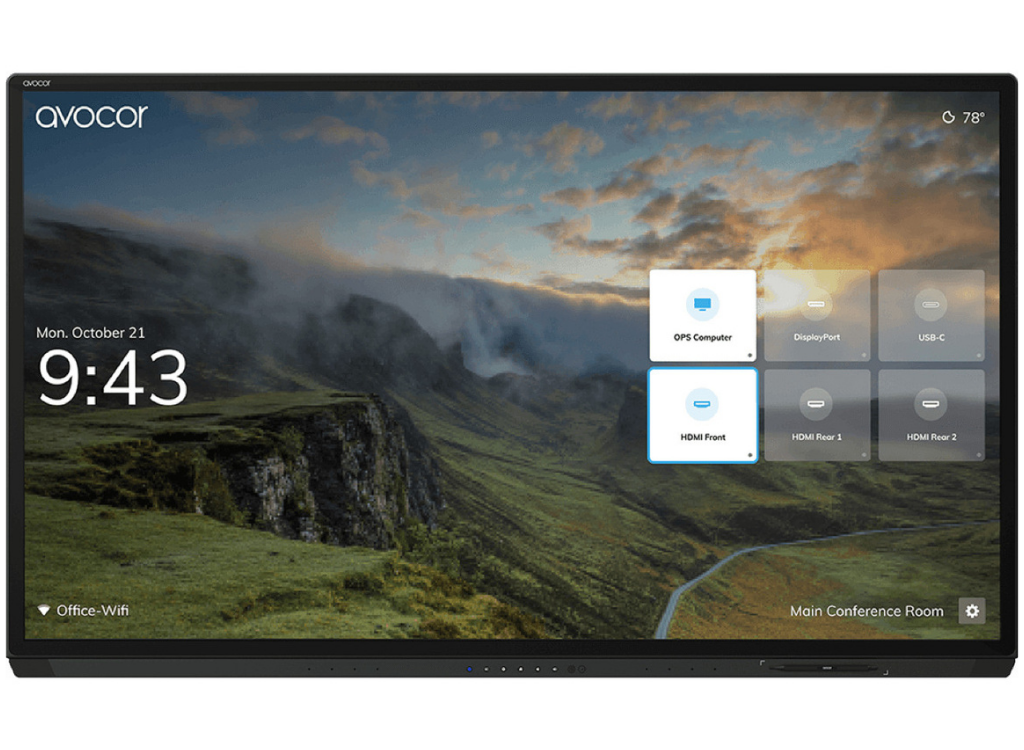 Avocor AVG-6560 G-Series 65" 4K InGlass LED Interactive Display ...