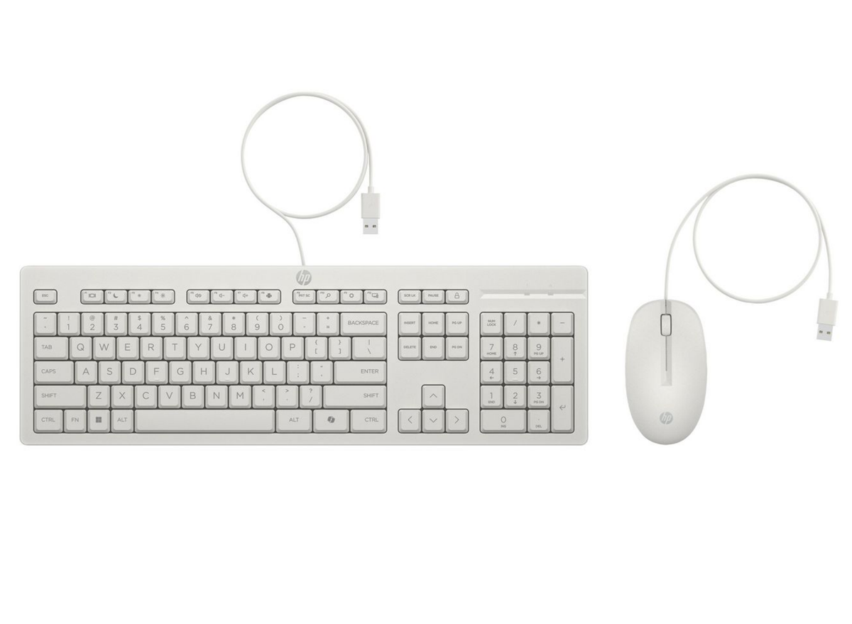 HP 225 Wired Keyboard & Mouse Combo – Full-Size USB Office Set | AW5S6 ...