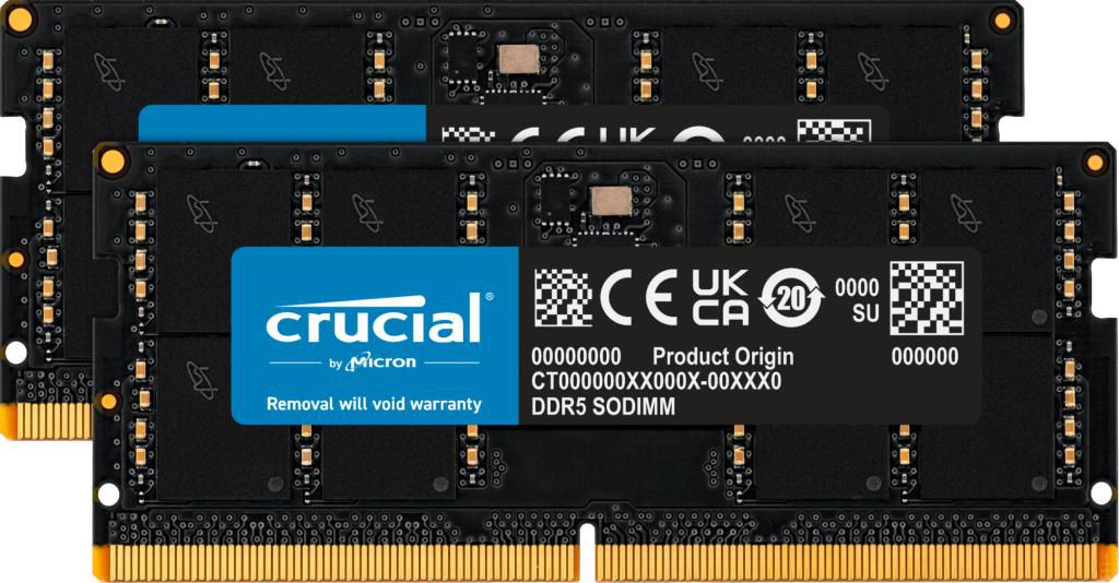 Crucial 64GB DDR5 5600MHz Laptop Memory Kit (2×32GB) | CT2K32G56C46S5 ...