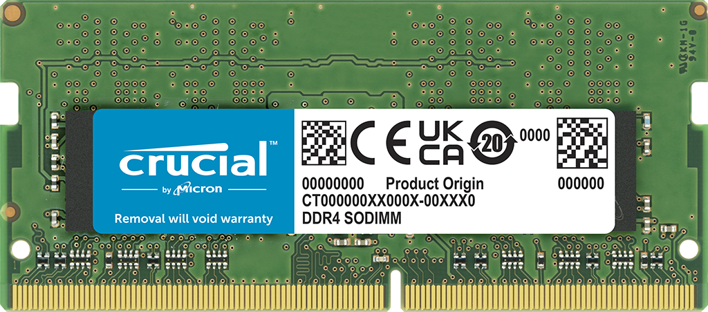 Crucial 32GB DDR4 3200MT/s SODIMM Laptop Memory | CT32G4SFD832A ...