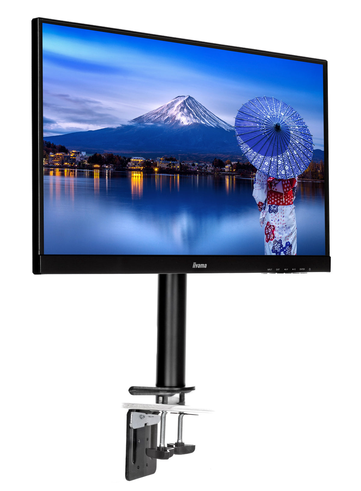 iiyama DS1001C-B1 Simple And Functional Single Desktop Arm — Screen Moove