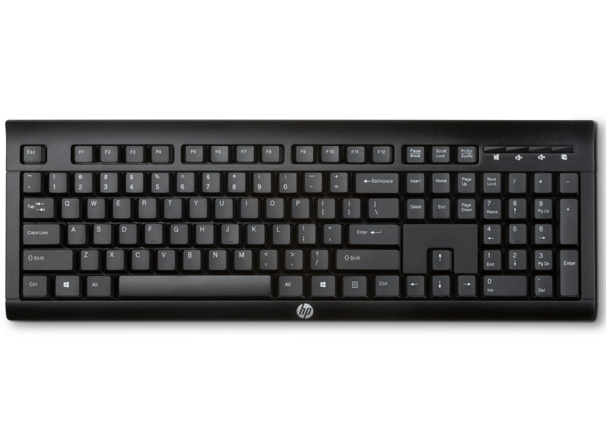 HP K2500 Wireless Full-Size RF Keyboard with Numeric Keypad | E5E78AA ...