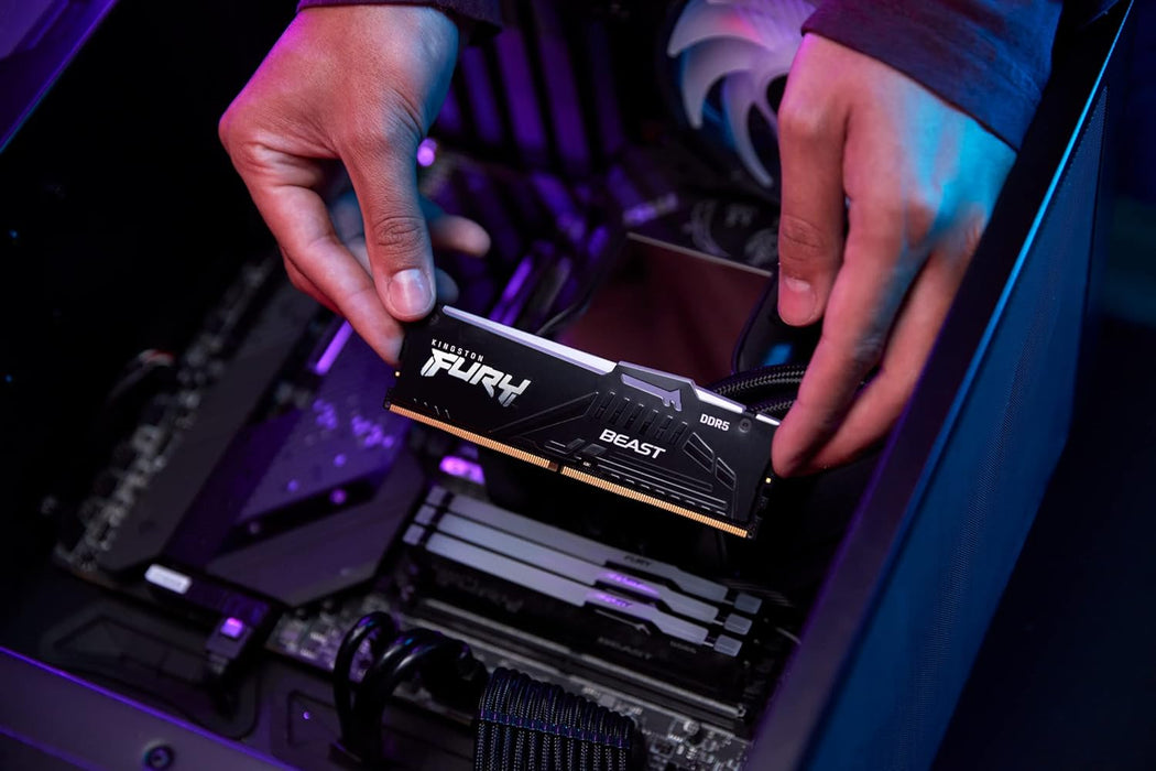 Kingston FURY Beast DDR5 RGB 128GB (4x32GB) 5600MT/s High-Performance ...
