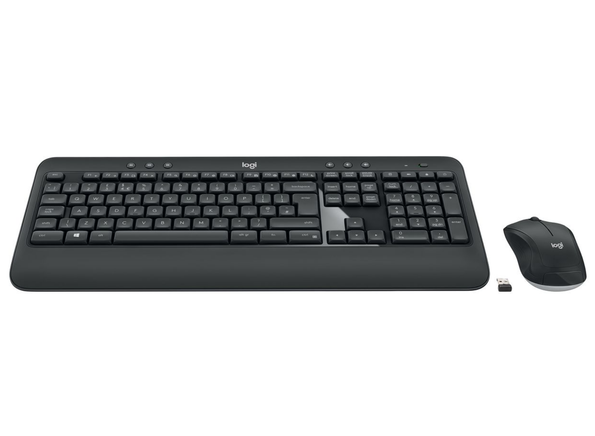 Logitech MK540 Advanced Wireless Keyboard & Mouse Combo – Full-Size ...