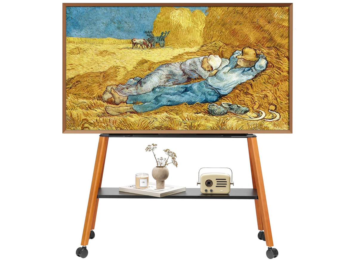 Moove Mobile Easel TV Stand with Wheels – Premium Rolling Floor Mount ...