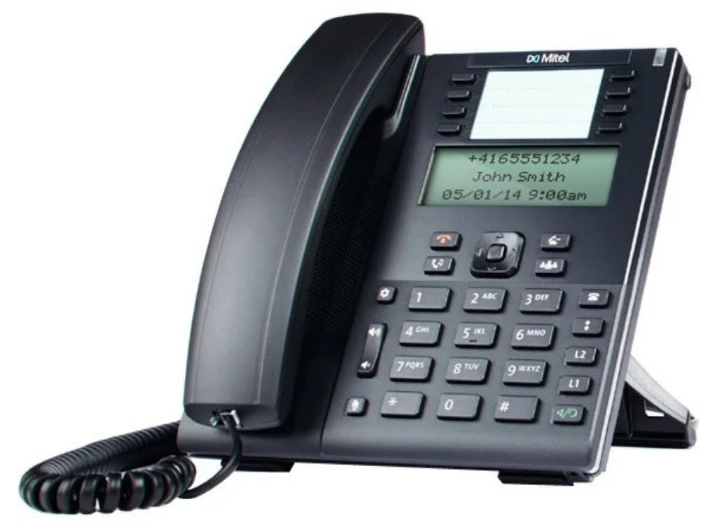 Mitel 6865 SIP Phone with 9 Lines, 8 Programmable Keys, Gigabit Ethern ...
