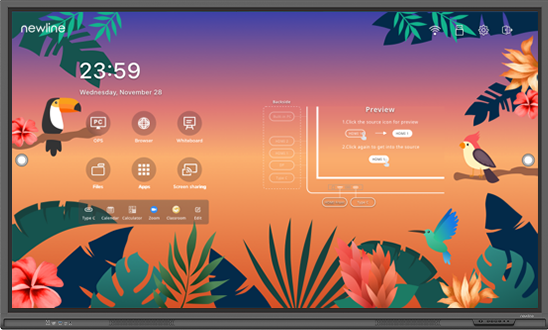 Newline Lyra TT-8621Q 86" Interactive Touch Screen Display — Screen Moove