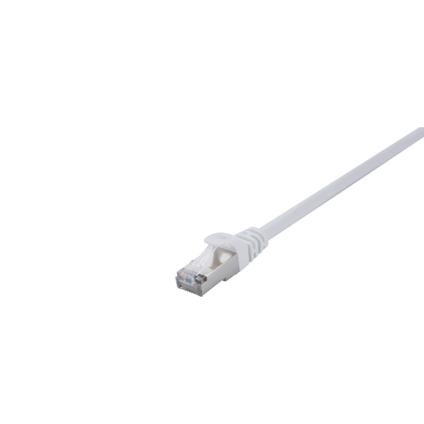 V7 White Cat7 Shielded & Foiled (SFTP) Cable RJ45 Male to RJ45 Male 2m ...