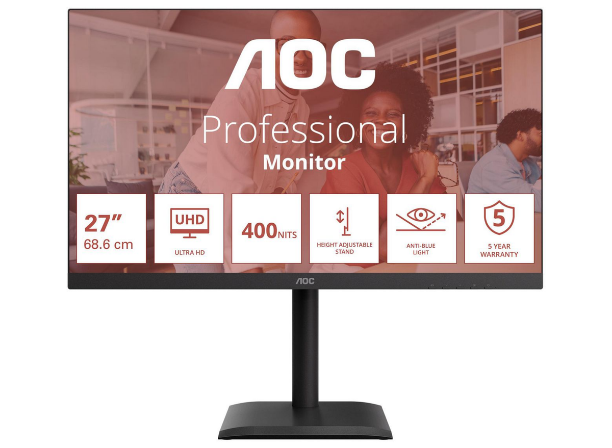 AOC U27E4CV 27" 60Hz 4ms 4K Ultra HD Desktop Monitor — Screen Moove
