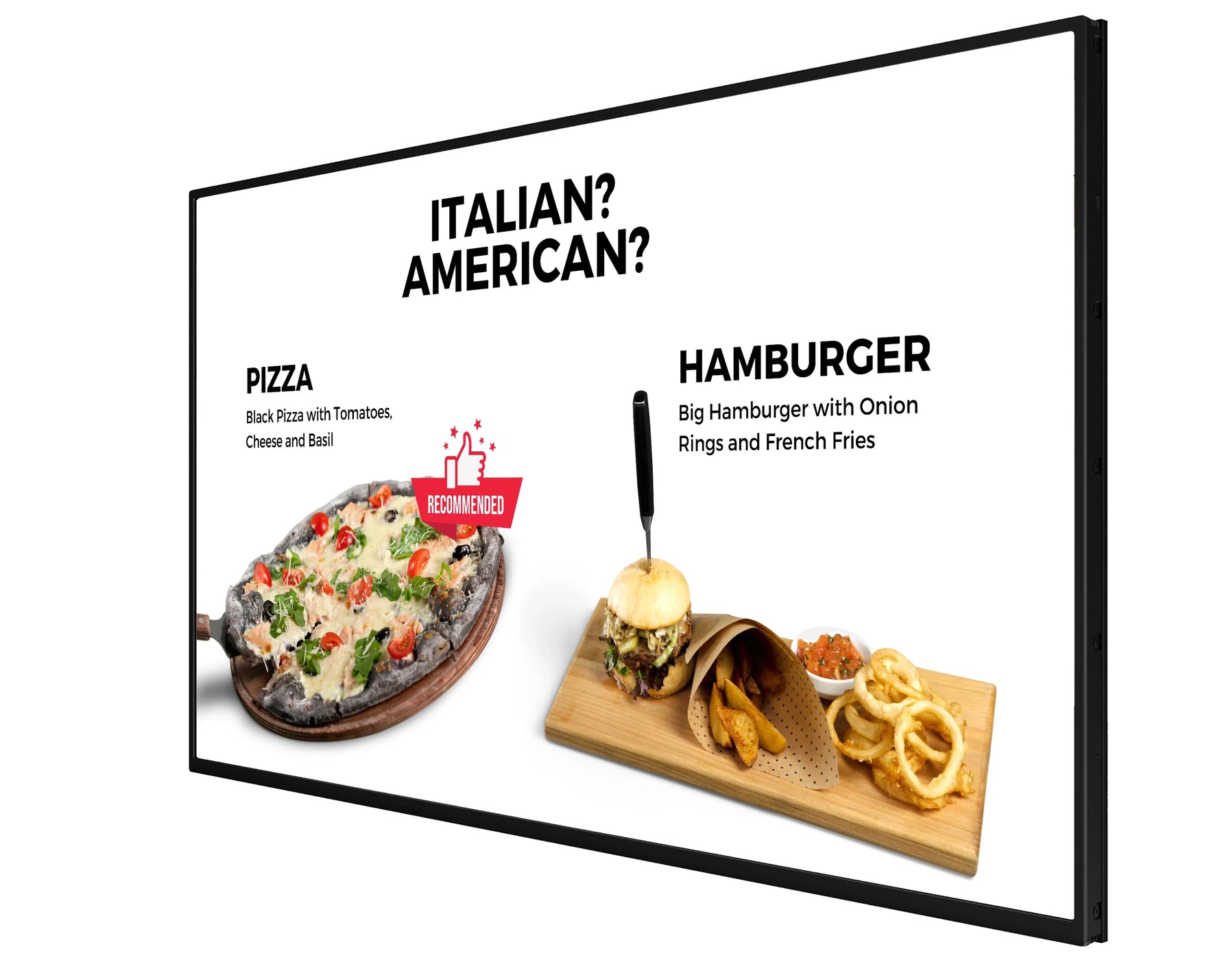 Digital Menu Boards - Digital Menu For Takeaways — Screen Moove