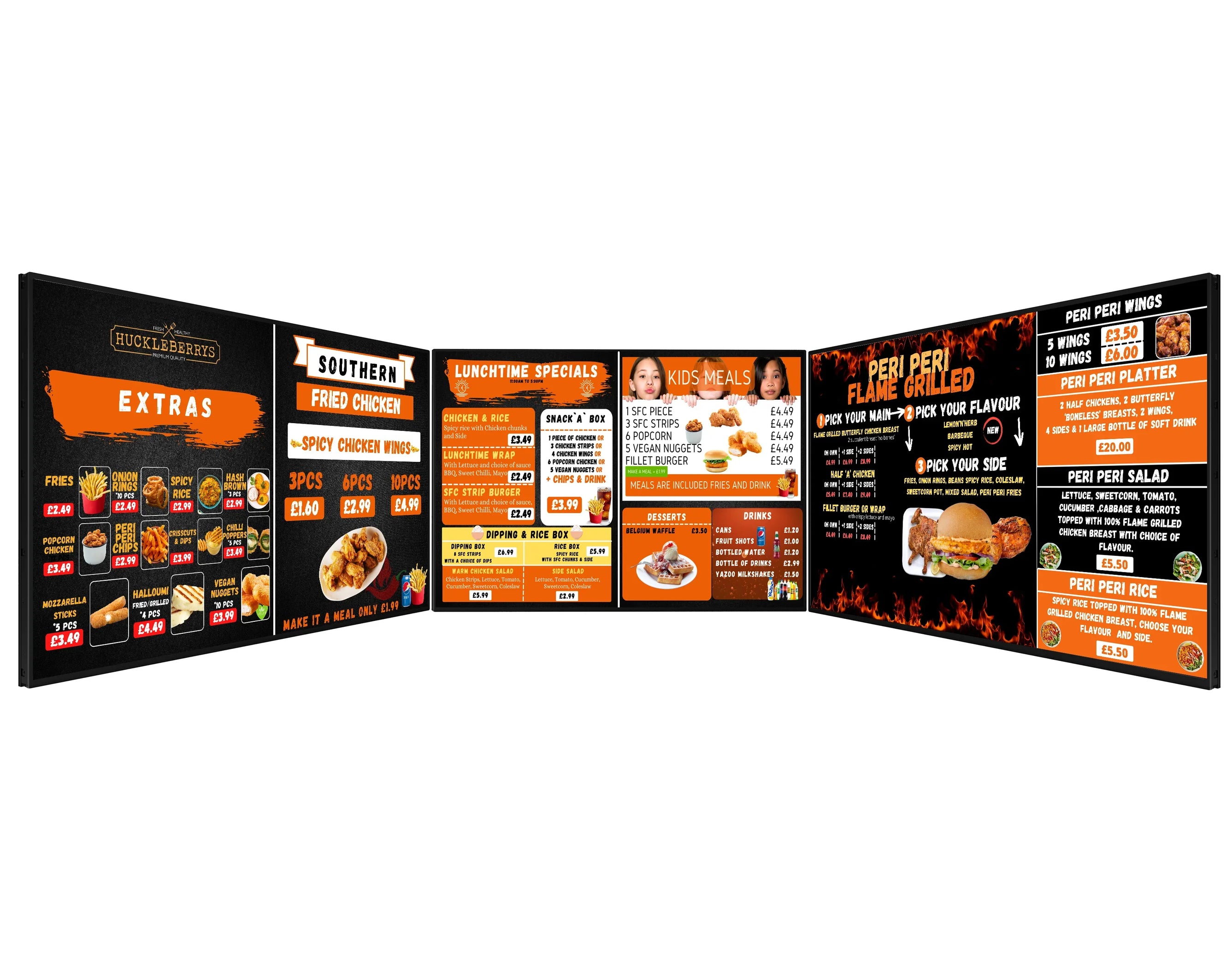Digital Menu Boards - Digital Menu For Takeaways — Screen Moove