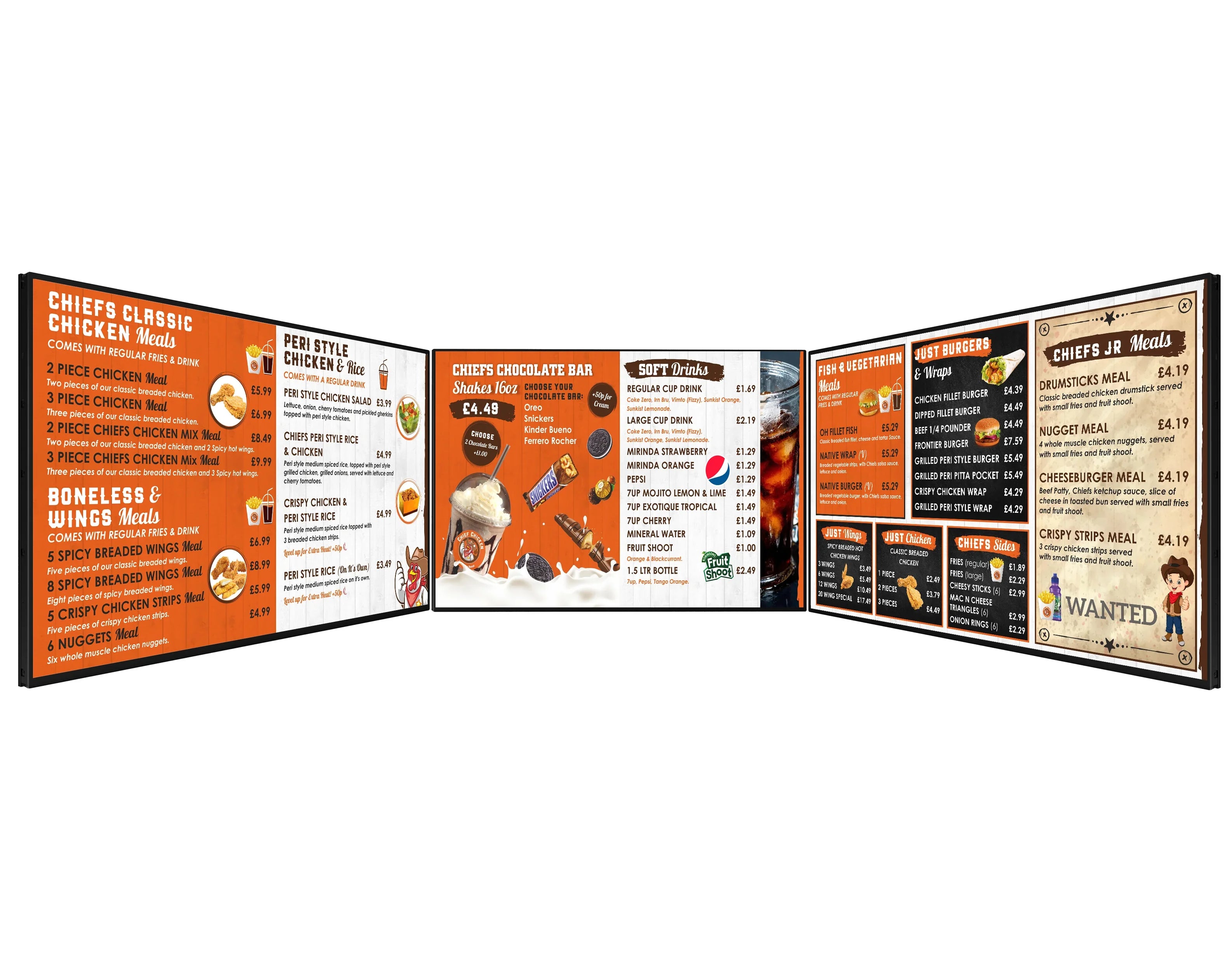 Digital Menu Boards - Digital Menu For Takeaways — Screen Moove