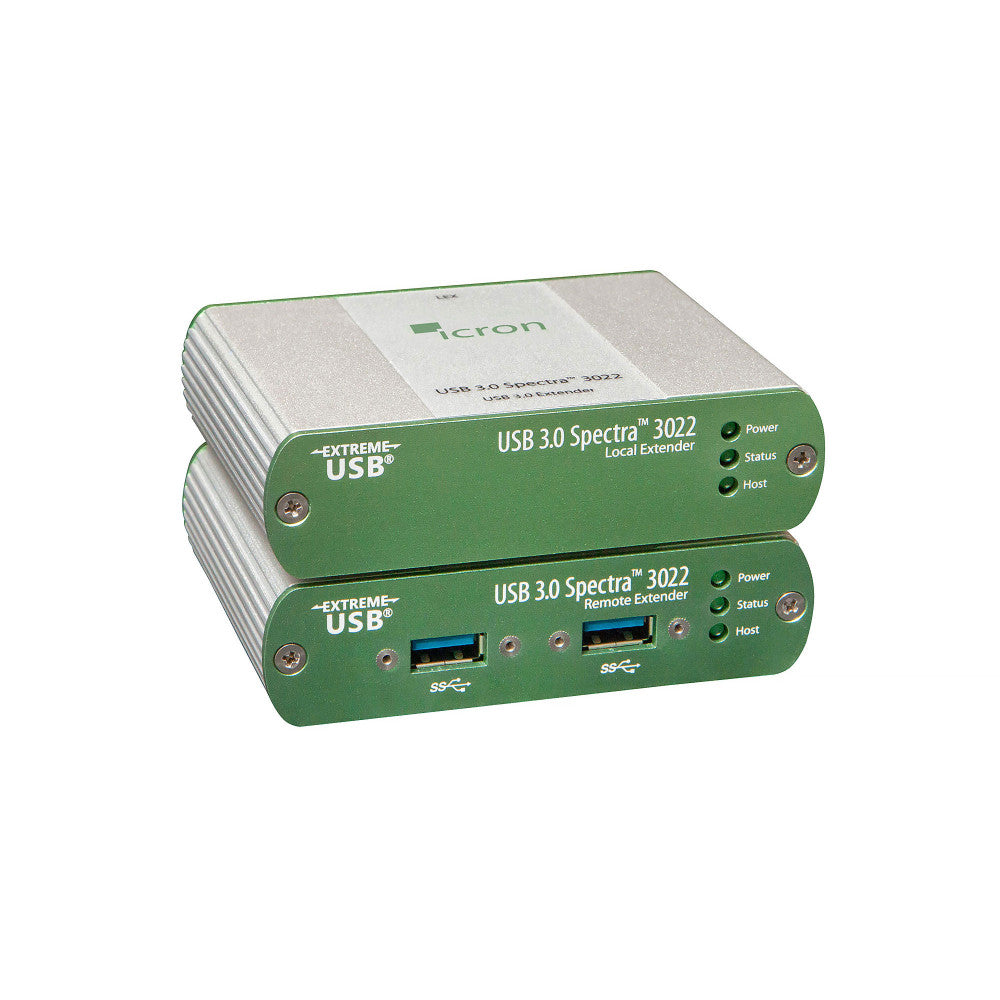 Icron USB 3.0 Spectra™ 3022, 2-port Multimode Fiber 100m Extender | 00 ...