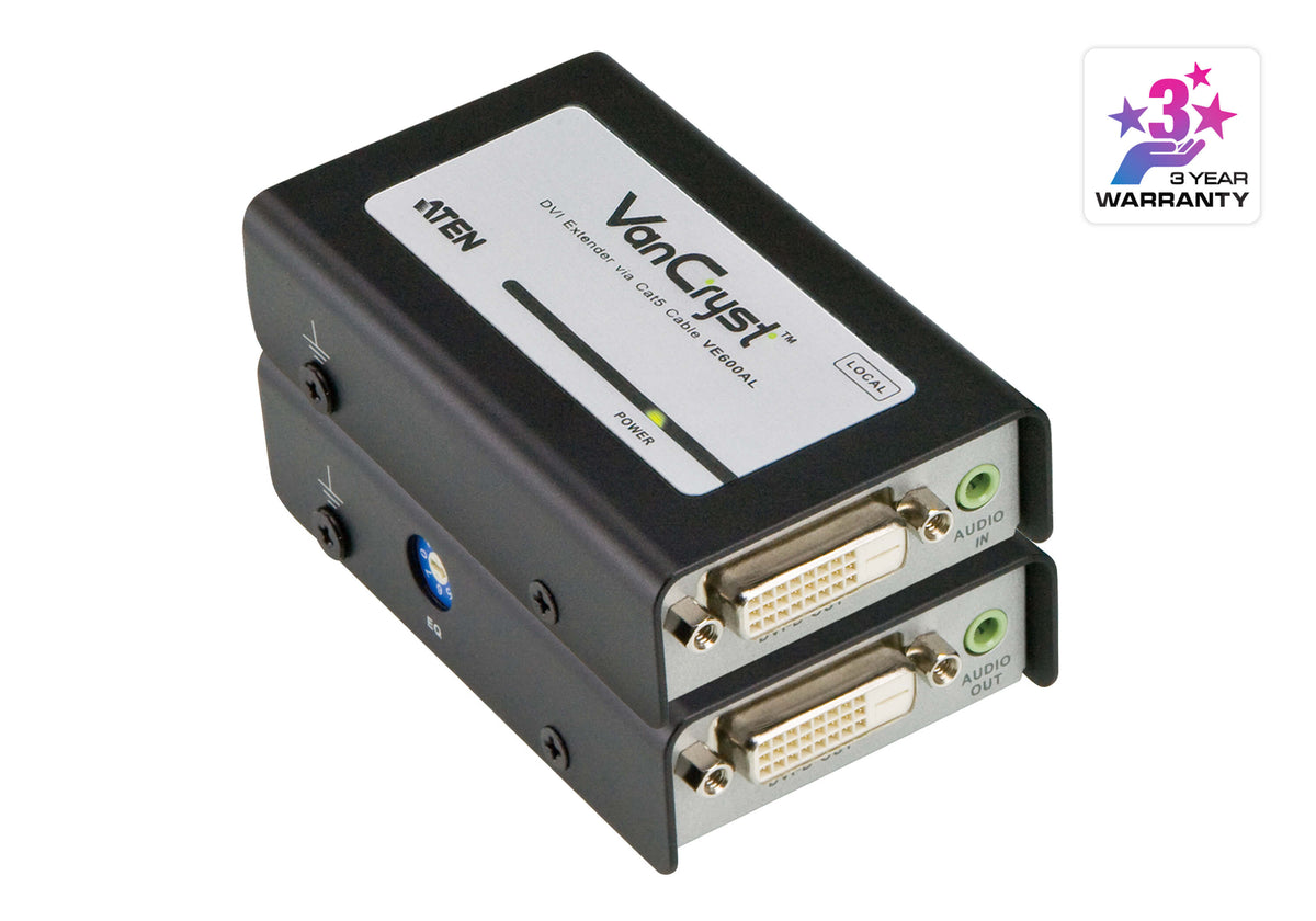 Aten DVI/Audio Extender (1920 x 1200@40m) | VE600A-AT-E — Screen Moove