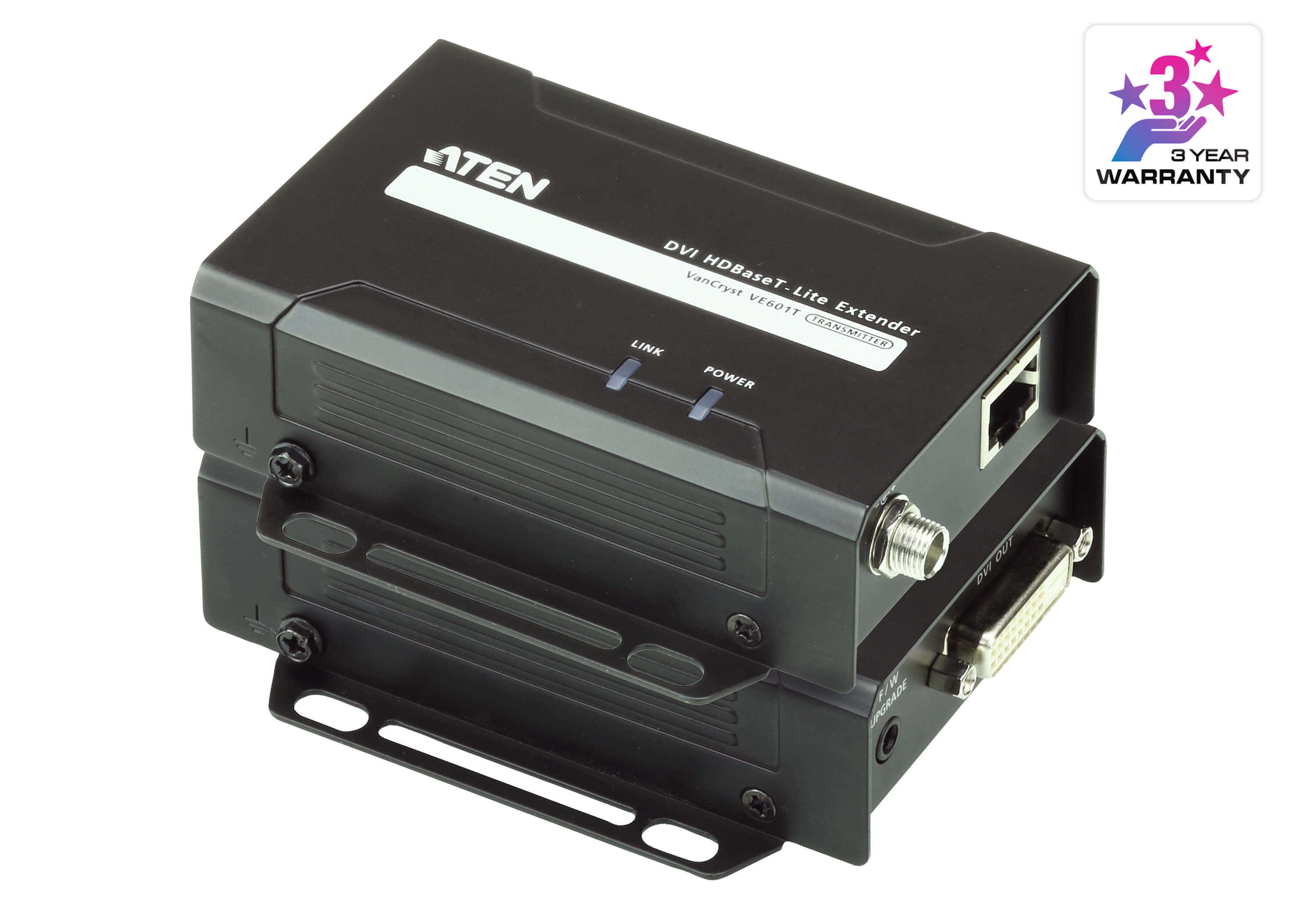 Aten DVI HDBaseT-Lite Extender (1080p@70m) (HDBaseT Class B) | VE601-A ...