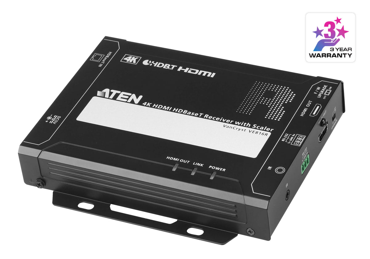 Aten 4K HDMI HDBaseT Receiver with Scaler (4K@100m) (HDBaseT Class A ...