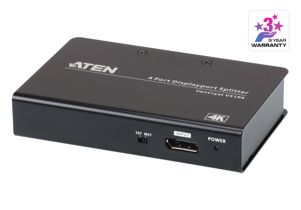 Aten VS194 4-port True 4K DisplayPort Splitter — Screen Moove